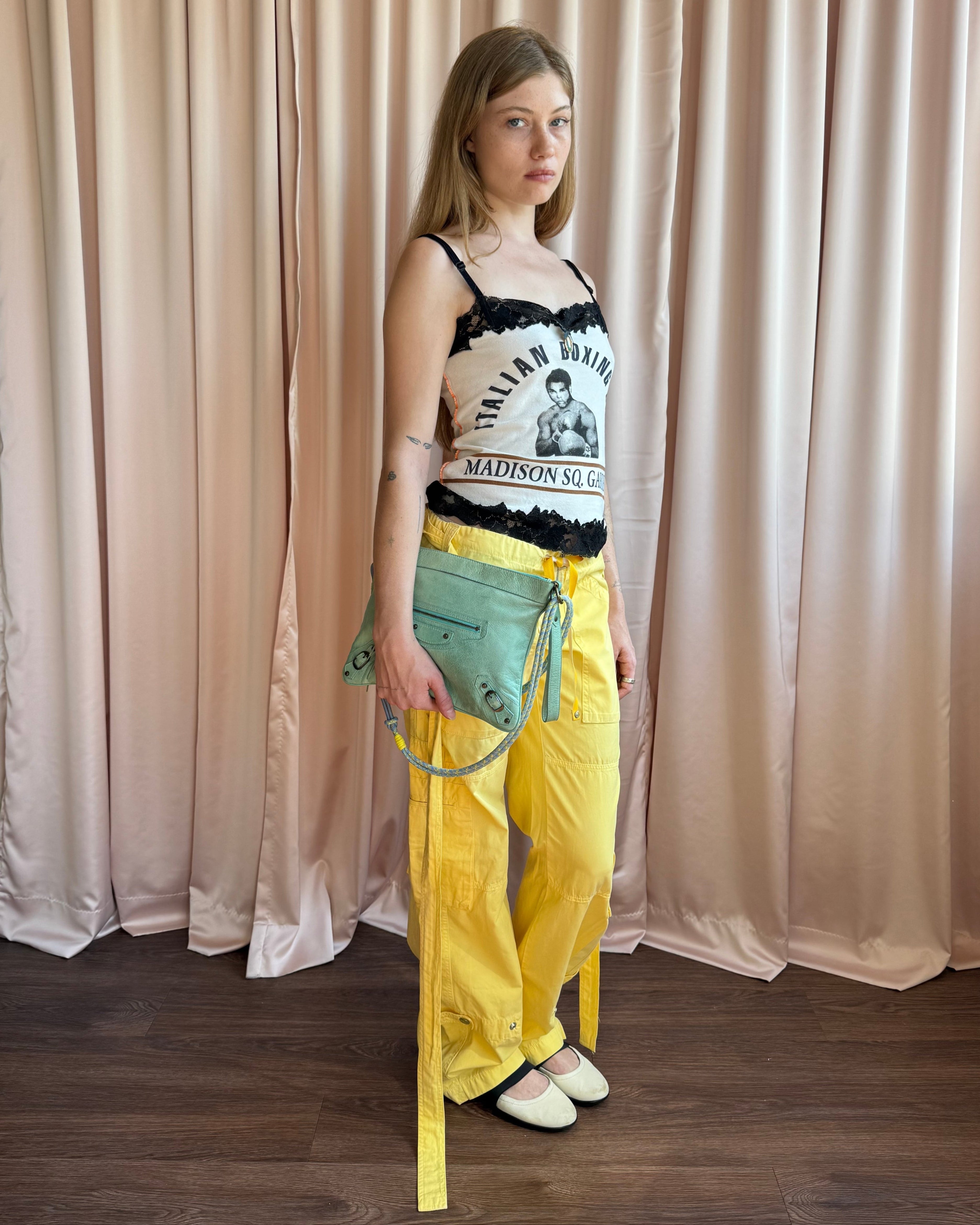 Raid Gauloises Yellow Straight Leg Cargo Pants – King Lis